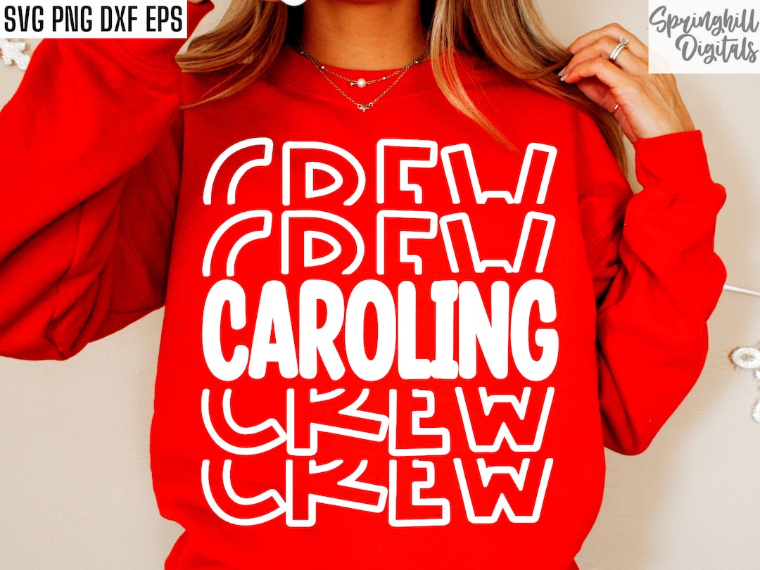 Caroling Crew Svg, Christmas Carol Svgs, Christmas Song Pngs, Christmas ...