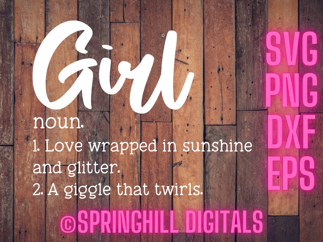 Girl Definition Svg | Little Girl Svg | Little Girl Cut File | Kids ...