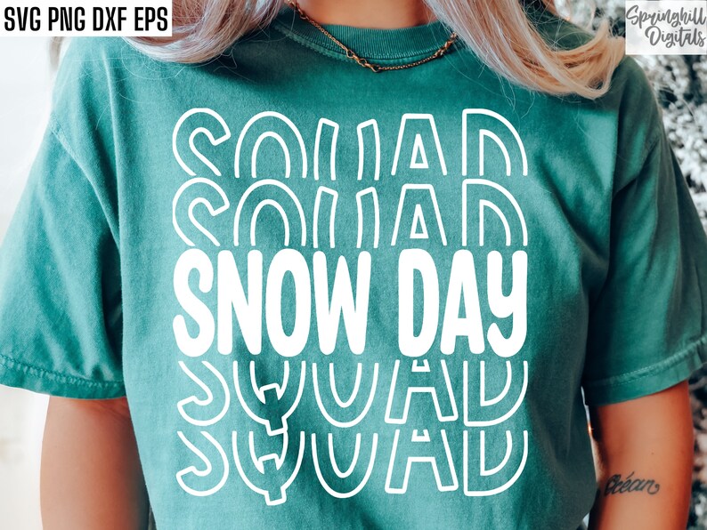 Snow Day Squad Svg Snow Day Pngs Snow Day Cut Files - Etsy