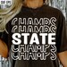 State Champs Svg | Cheer Shirt Pngs | Cheerleader Cut Files | Cheerlead ...