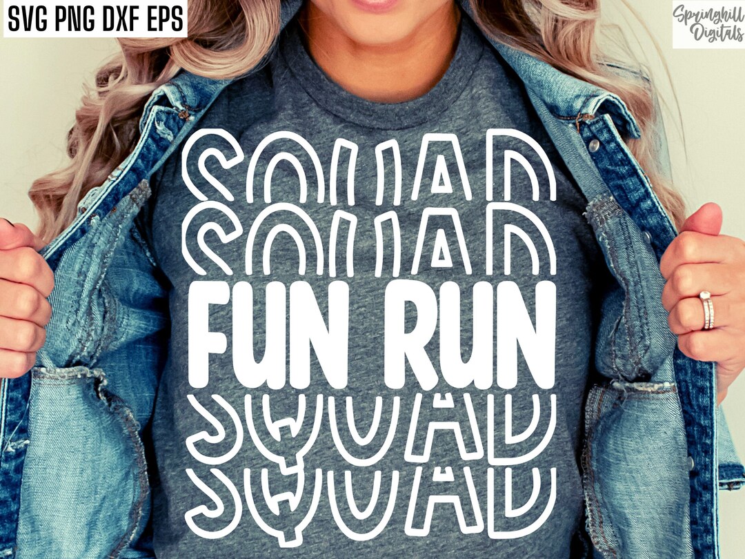 Fun Run Squad Svg | Fun Run Shirt Pngs | Fundraiser Tshirt Designs ...