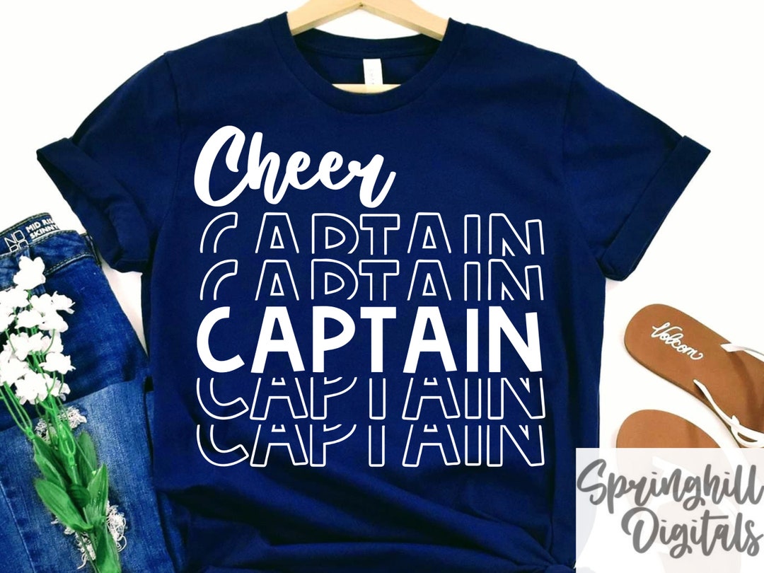 Cheer Captain Svgs | Cheerleading Squad | T-shirt Cut Files ...