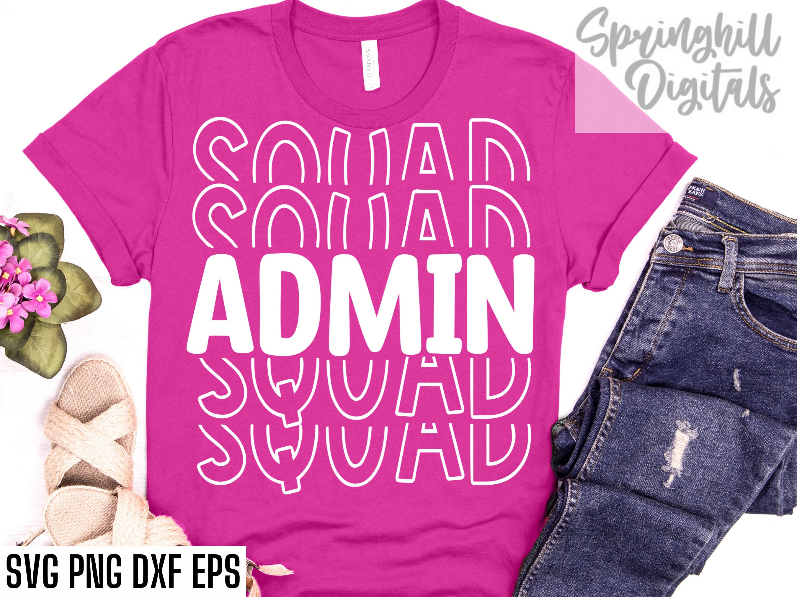 Admin Squad Svgs | School Admin T-shirt Svgs | Business Administration ...