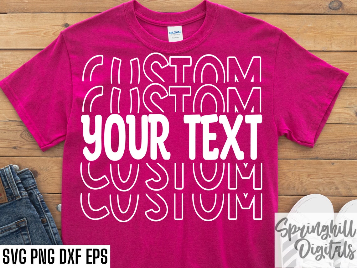 Custom Design Svg Customized One Word Cut Files - Etsy