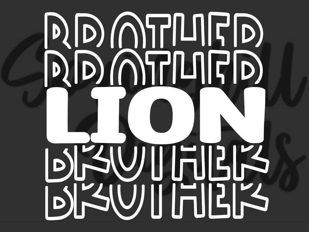 Lion Brother Svg, Varsity Cheer Svgs, Game Day Pngs, Lion Family Cut ...