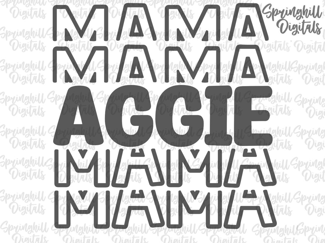 Aggie Mama Svg, Aggie Mascot Svgs, Aggie Cut Files, High School ...