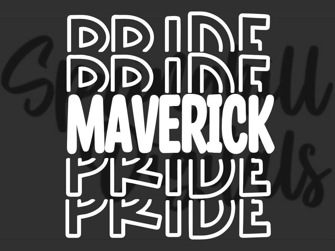 Maverick Pride Svg, School Football Svgs, Mascot Svg, Maverick Cut ...