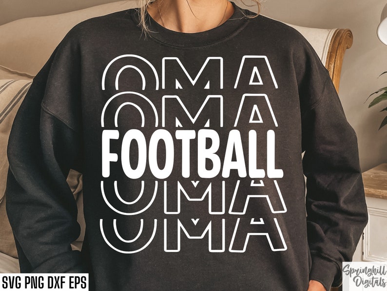 Football Oma Svg School Sports Season Football Grandma - Etsy