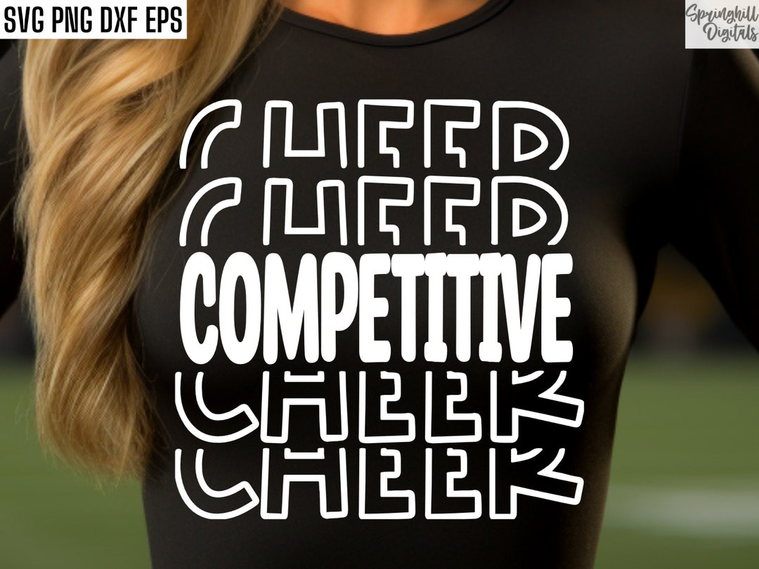 Competitive Cheer | Cheerleading Competition Svgs | Cheerleader Comp ...