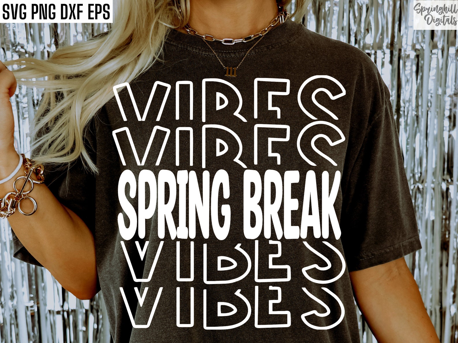 Spring Break Vibes Svg | Matching Vacation Pngs | Spring Break Svgs ...