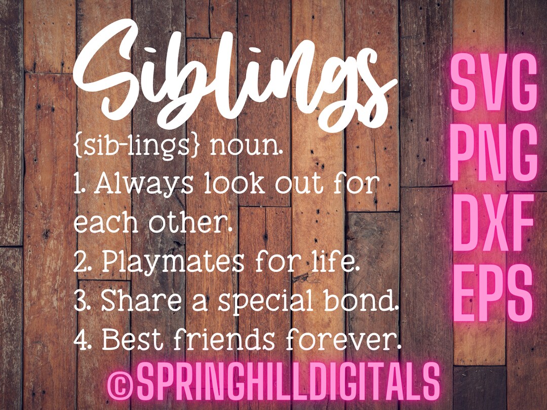Sibling Svgs | Brother Svg | Sister Svg | Sibling Cut File | Family Svg ...