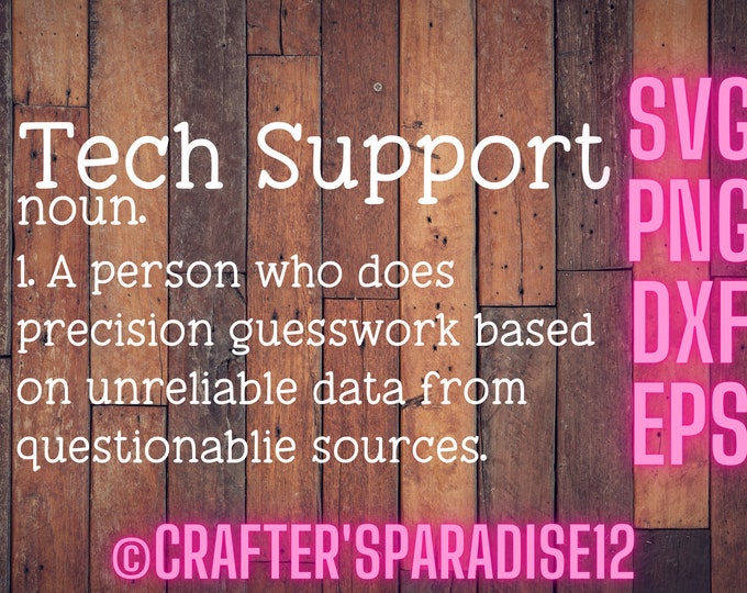 Tech Support Definition Print, Printable Wall Art, Digital Download ...
