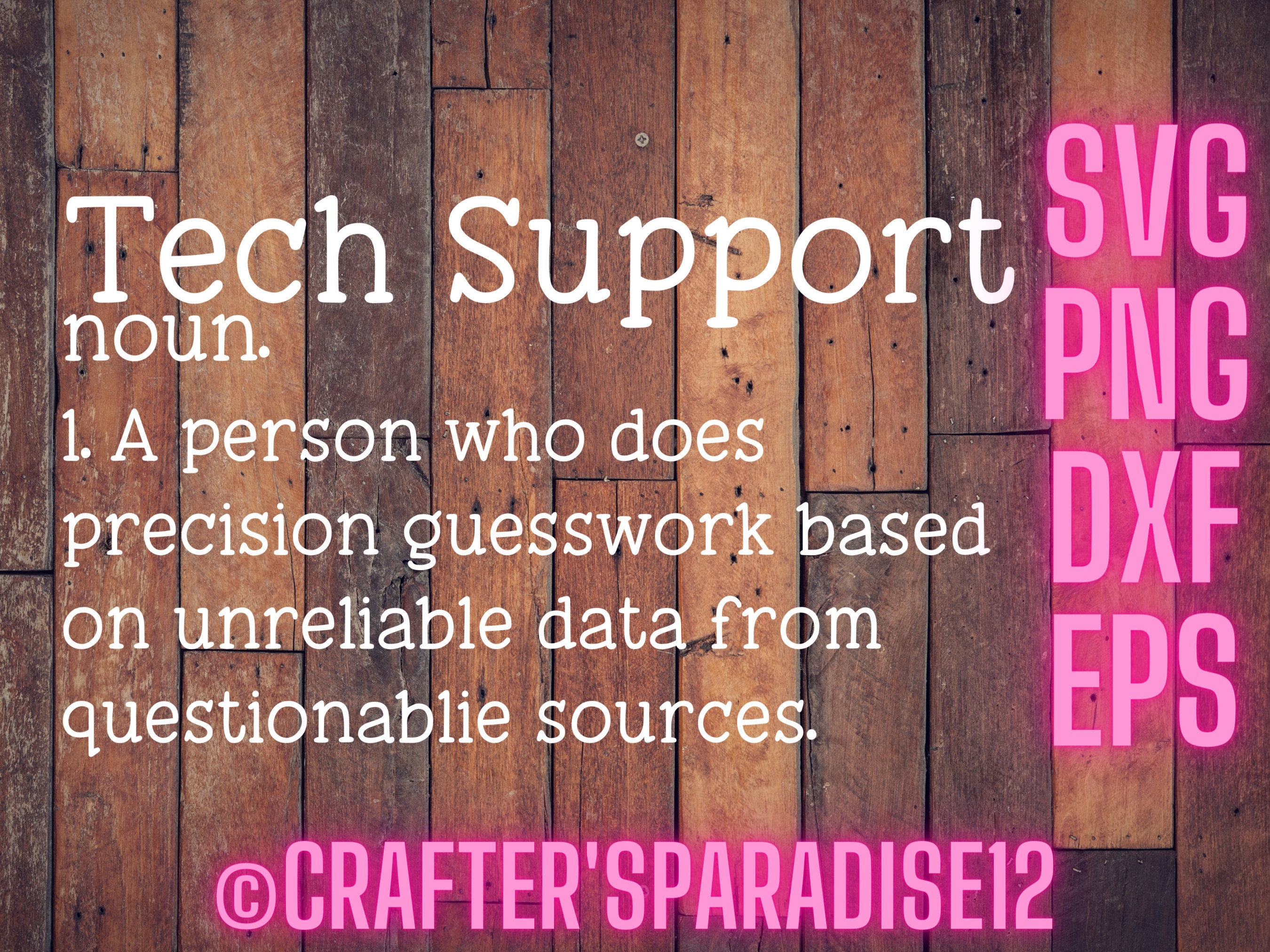 Tech Support Svg Definition Cut File Salon Sign Svg | Etsy