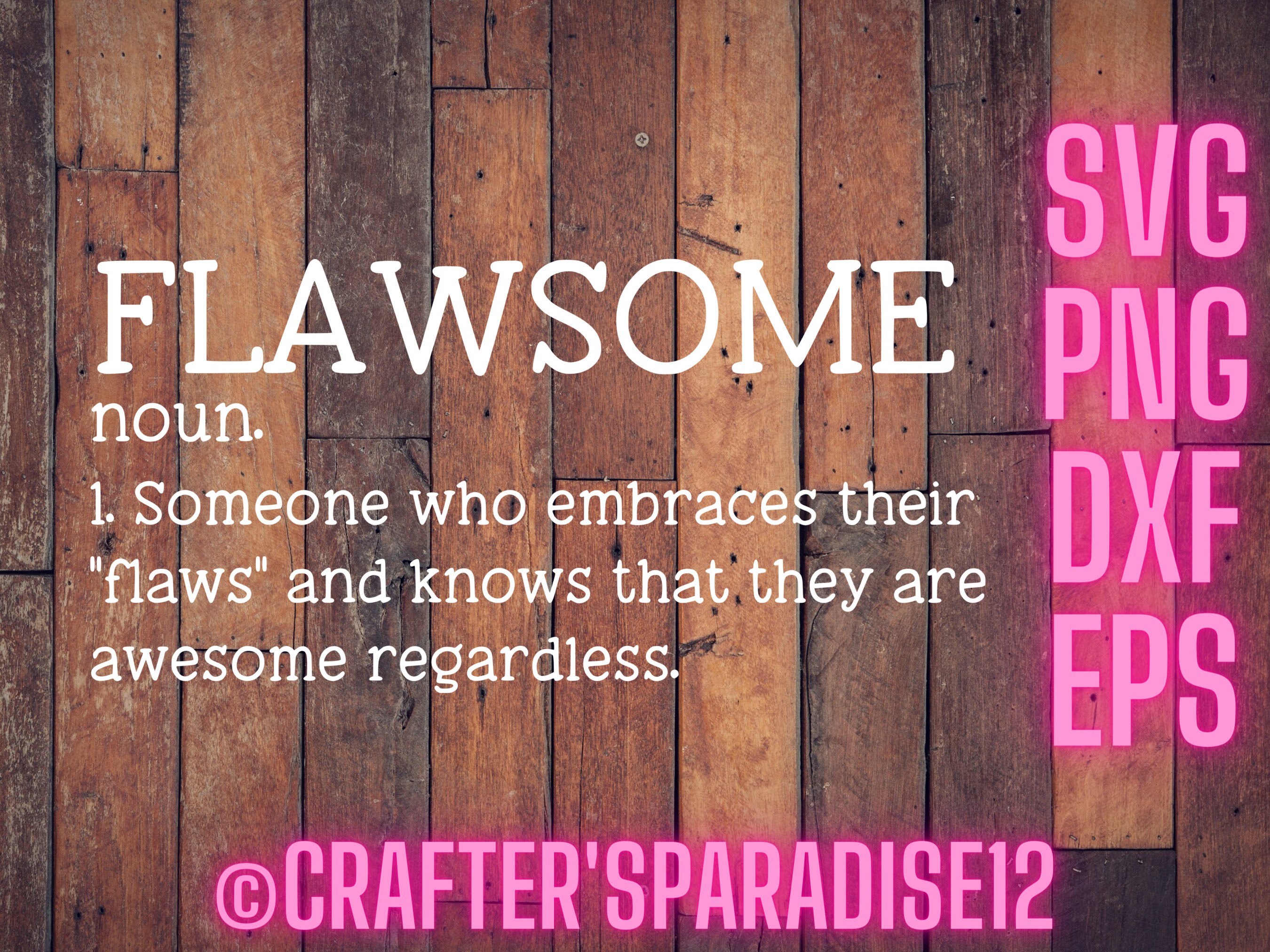 Flawsome Quote Definition Svg Funny Saying Svg | Etsy