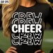 Cheer Crew Svg Cheerleading Shirt Png Cheerleader Cut Files Cheerlead ...