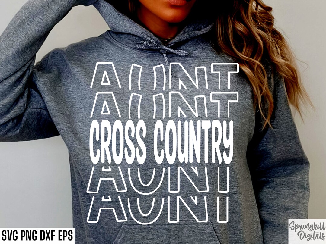 Cross Country Aunt Svg | Track Auntie Svgs | Sports Season Cut Files | Running Quote | T-shirt ...
