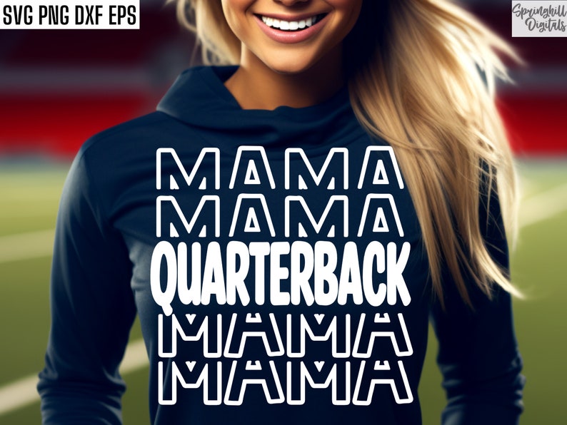Quarterback Mama | Football T-shirt Svgs | School Sports Cut Files ...