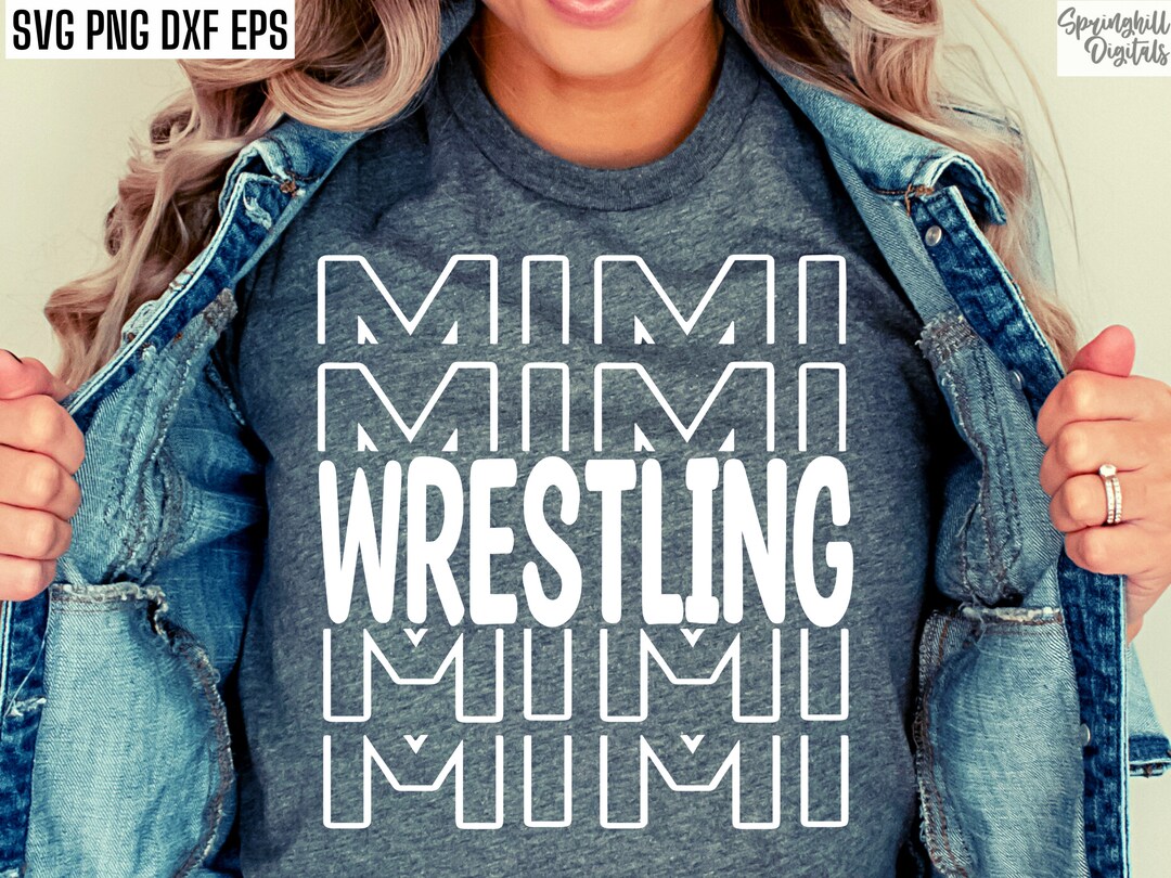 Wrestling Mimi Svg | Wrestling Grandma Shirt Svgs | Sports Season Cut ...