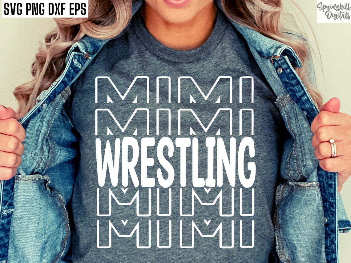 Wrestling Mimi Svg | Wrestling Grandma Shirt Svgs | Sports Season Cut ...