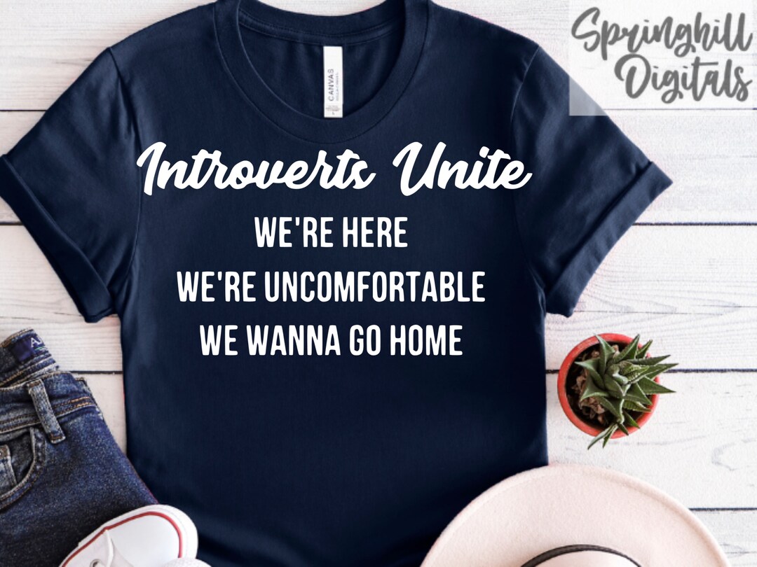 Introverts Unite Svg | T-shirt Saying Svgs | Anxious Cut Files | Funny ...