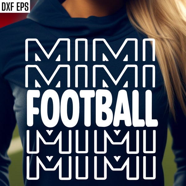 Football Mimi Svg - Etsy
