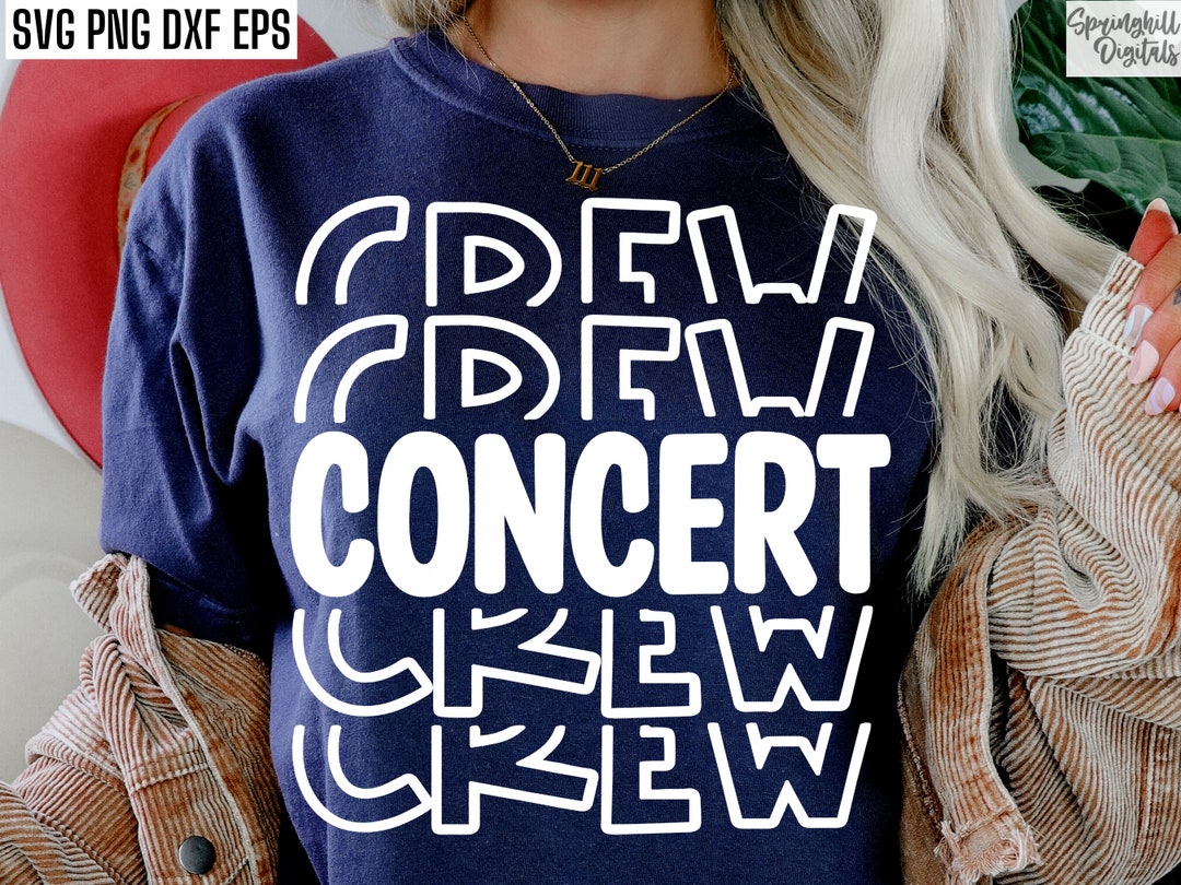 Concert Crew Svg, Matching Tshirt Designs, Concert Goer Pngs, Concert ...