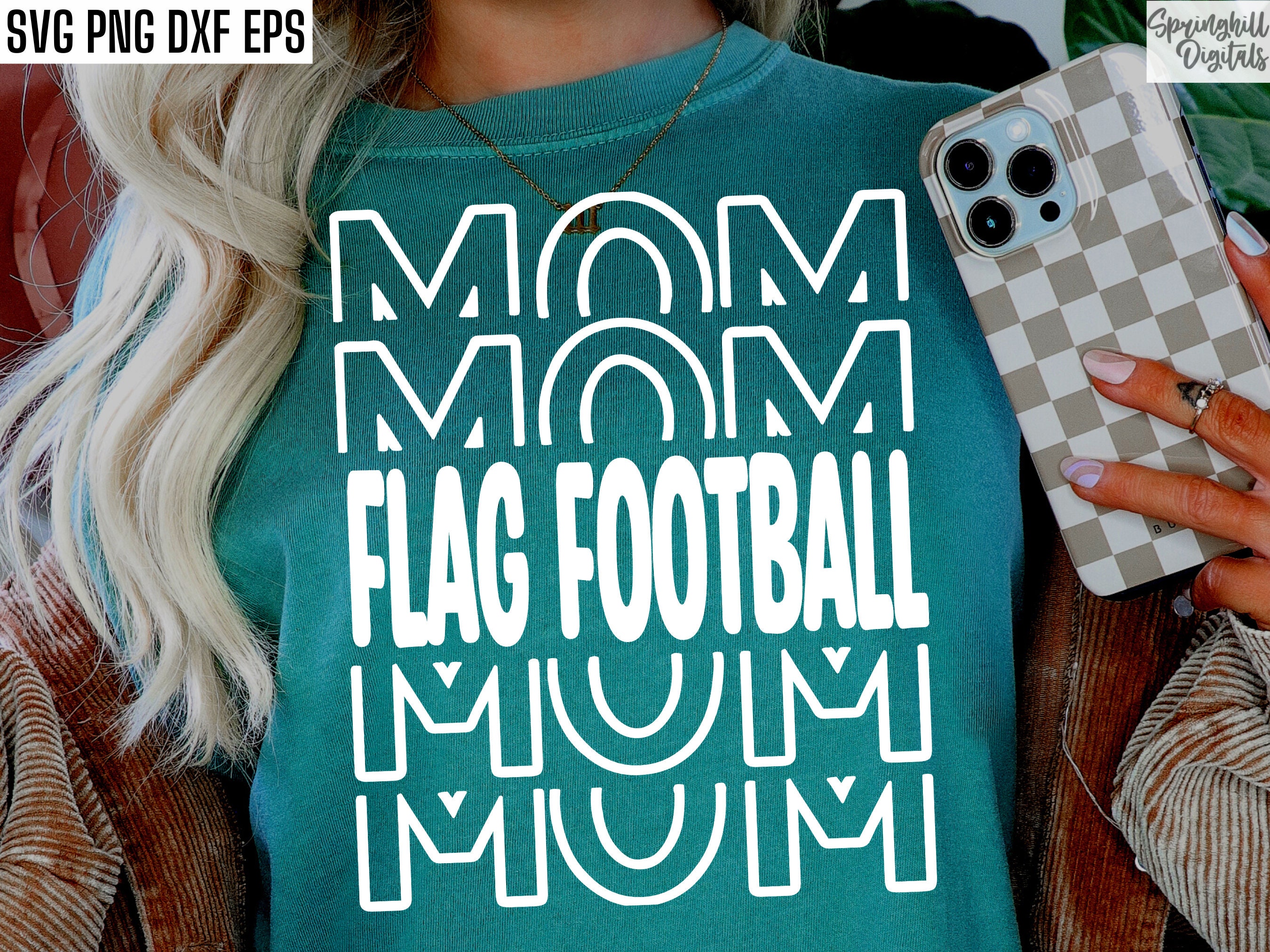 Flag Football Mom Football Shirt Svg Football Family Pngs - Etsy