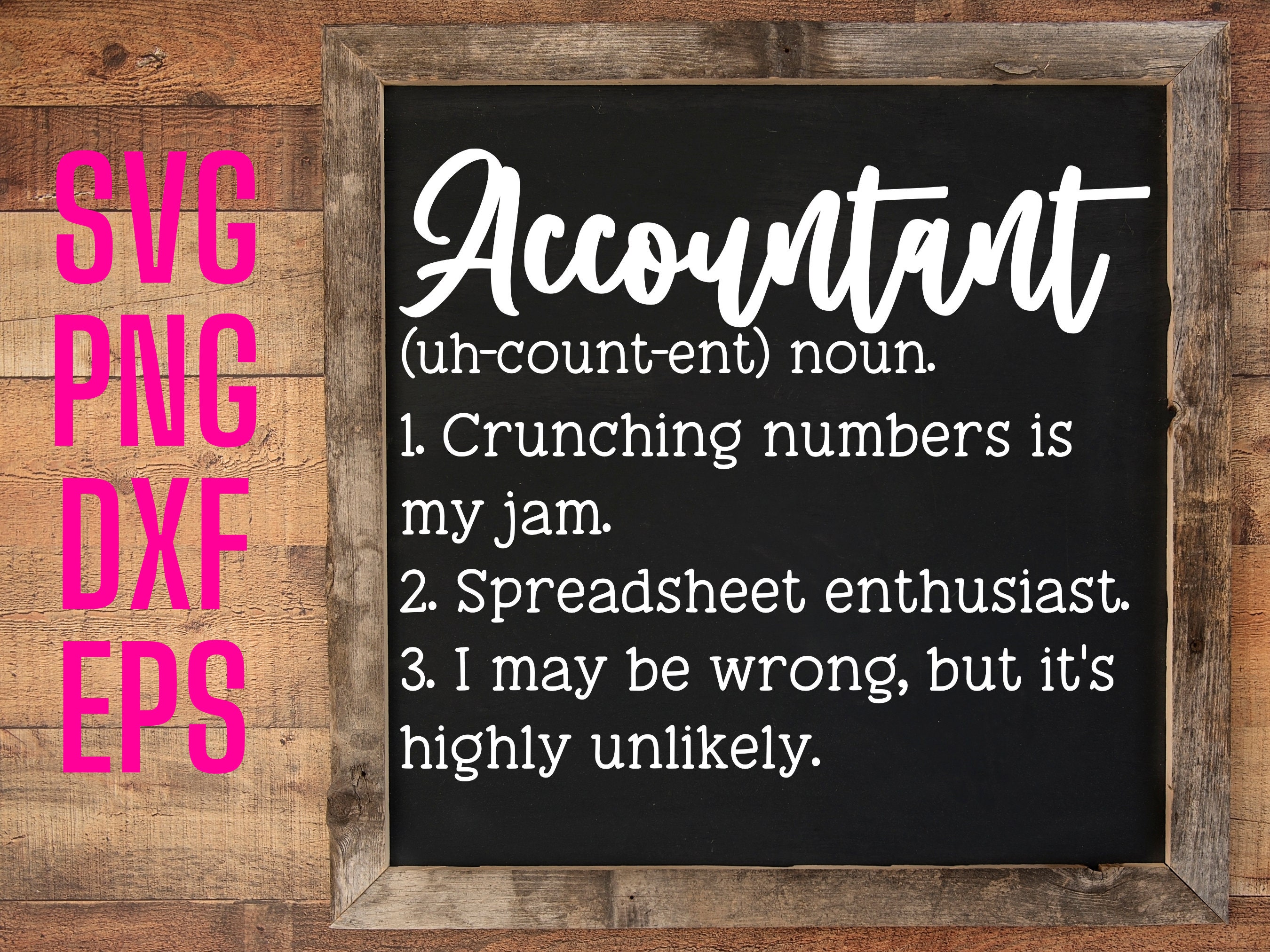 Accountant Svg Accountant Definition Svg Job Svg - Etsy