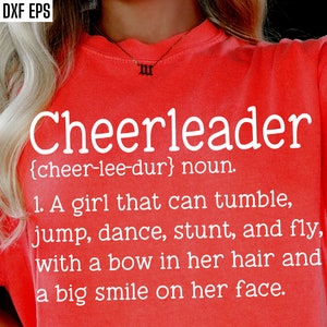Cheerleader Definition | Cheer Shirt Svg | Cheerleading Pngs | Cheer ...