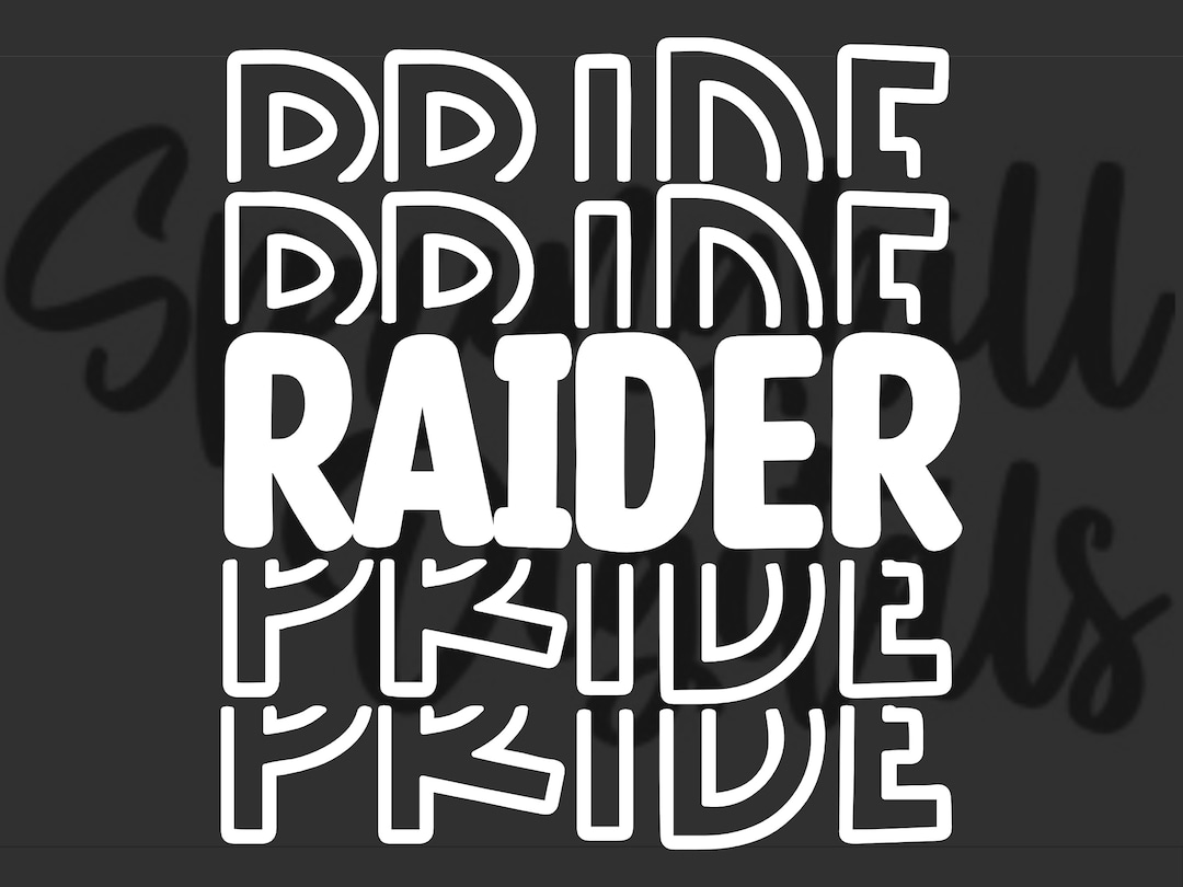 Raider Pride Svg, Varsity Football Svg, Cheer Squad, Raider Mascot Cut ...