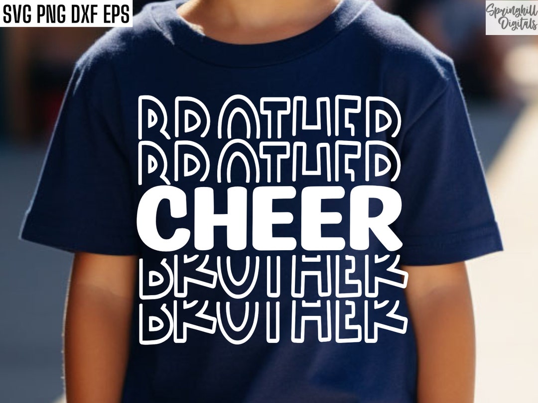 Cheer Brother Svg | Cheerleading T-shirt | Cheer Team Cut Files | Cheer ...