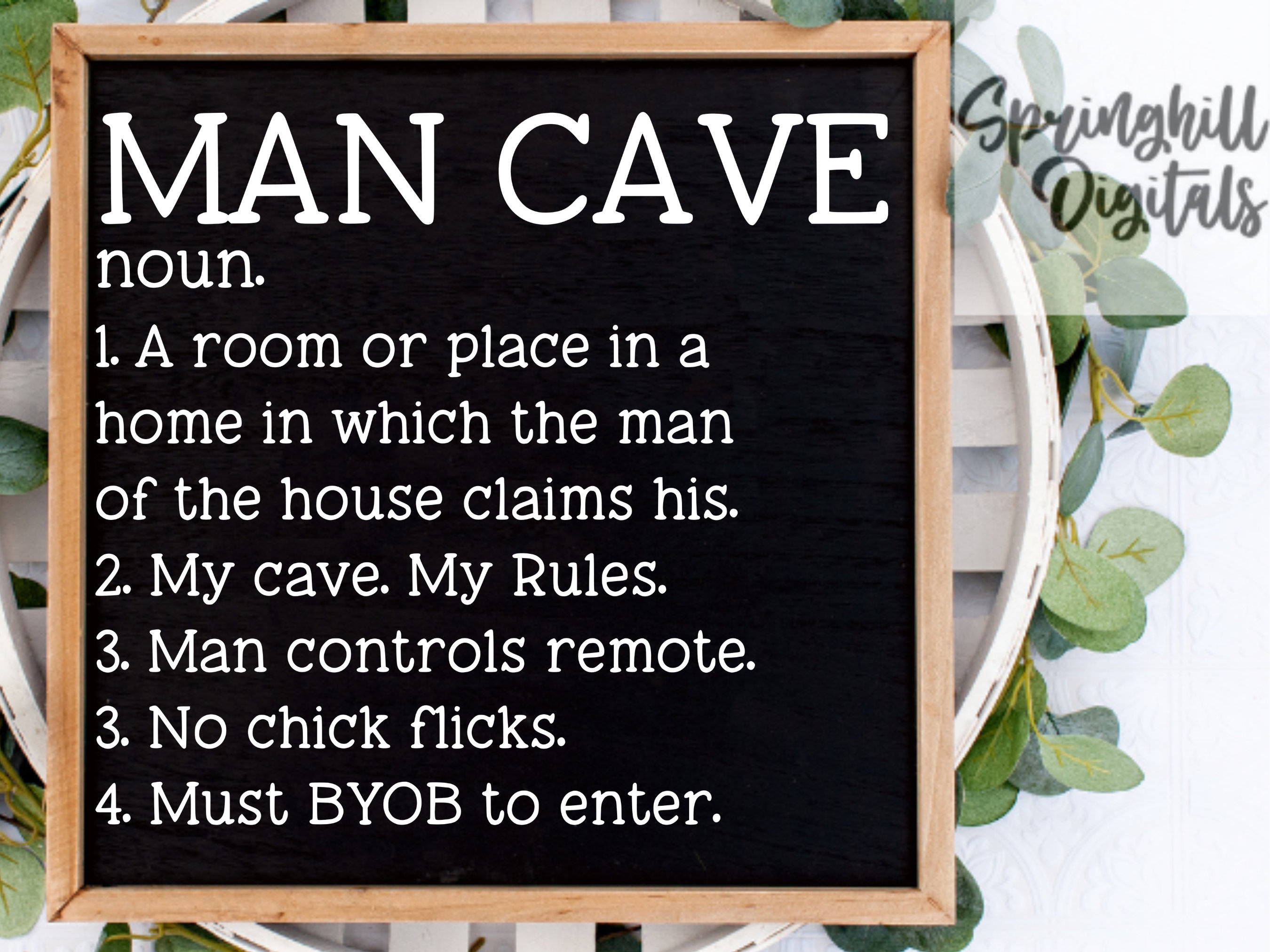 Cool Man Cave Quotes Man Cave Quote | Definition Svg | Funny Saying