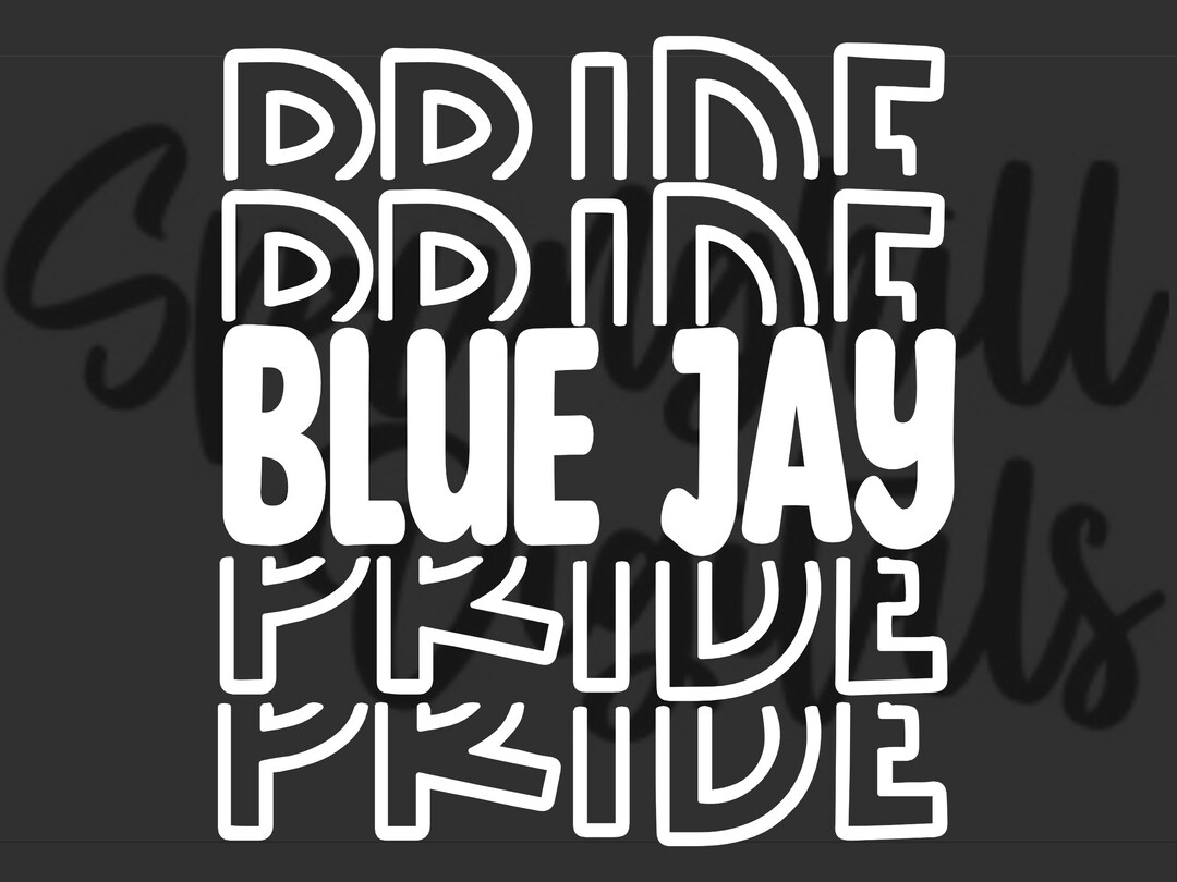 Blue Jay Pride Svg, Football Season Png, High School Mascot, Blue Jay T ...