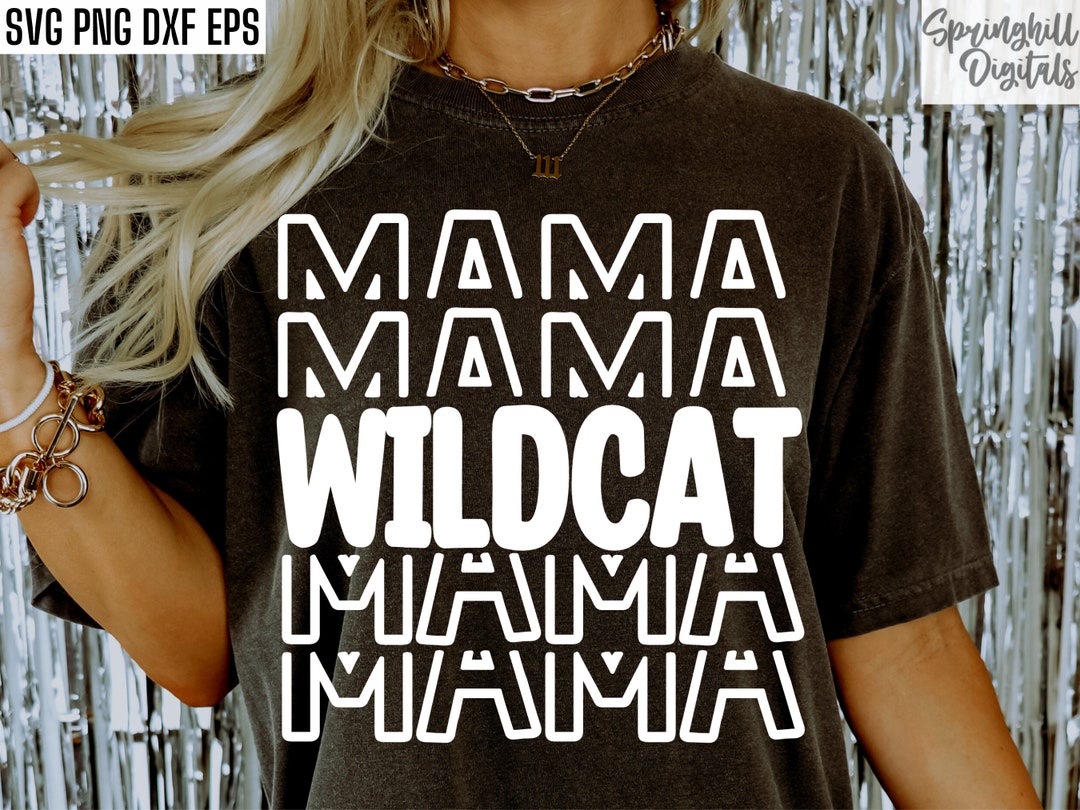 Wildcat Mama Svg, Wildcat T-shirt Svgs, Varsity Football Svgs, High ...