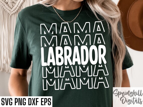 Labrador Mama Svgs Chocolate Lab Svg Black or Yellow Lab - Etsy