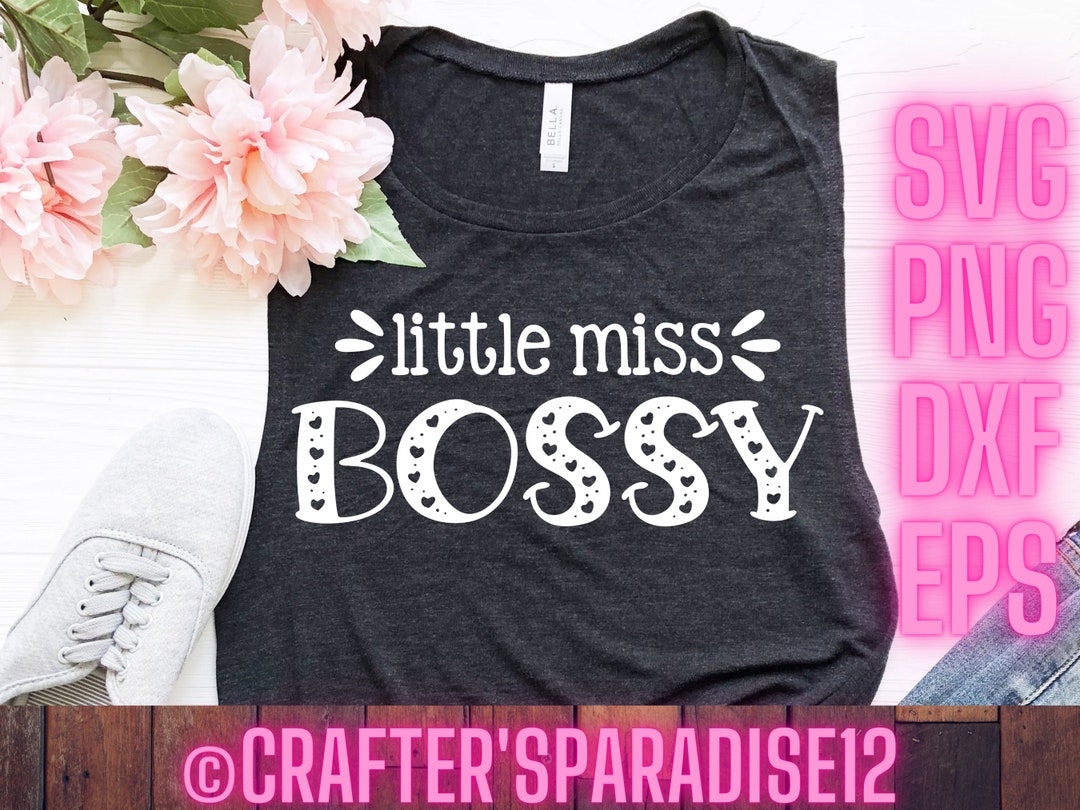 Little Miss Bossy Svg | Little Girl Svg | Little Girl Cut File | Kids ...