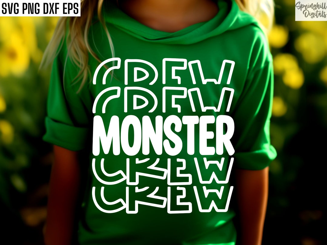 Monster Crew Svg, Halloween Costume Svgs, Monster T-shirt Designs ...