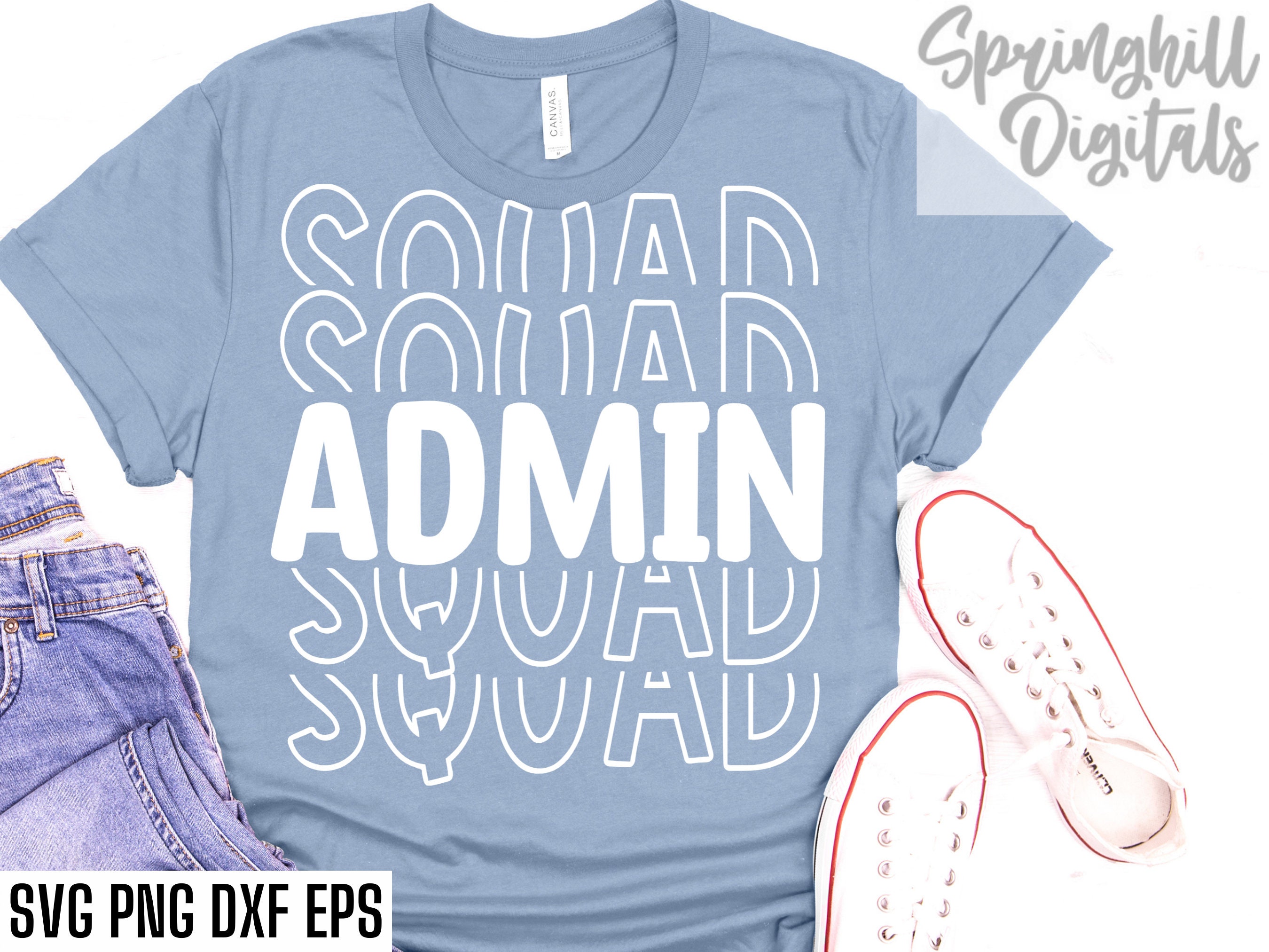 Admin Squad Svgs | School Admin T-shirt Svgs | Business Administration ...