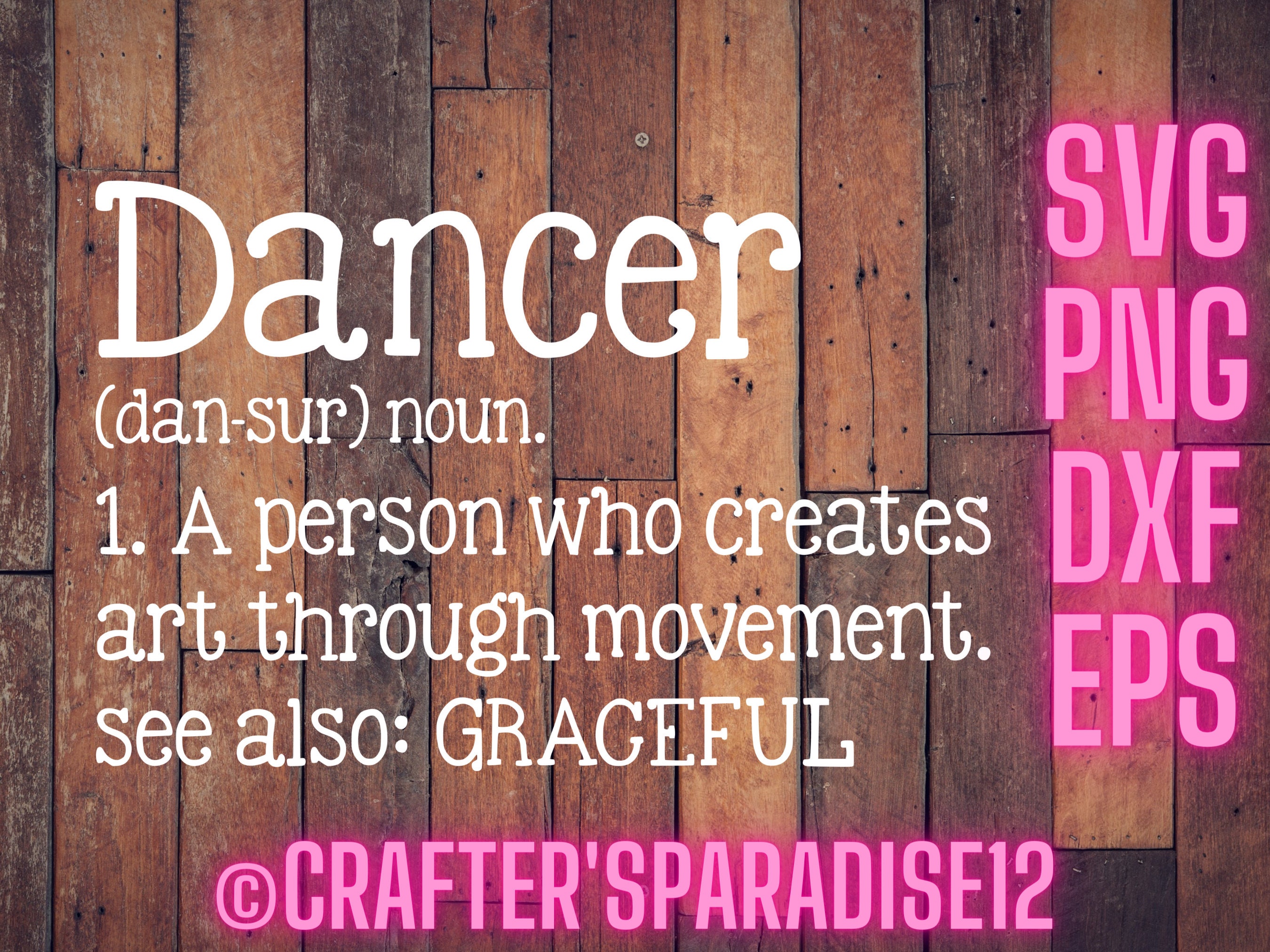 Dance T-shirt Svgs Dancing Quotes Dancer Definition - Etsy