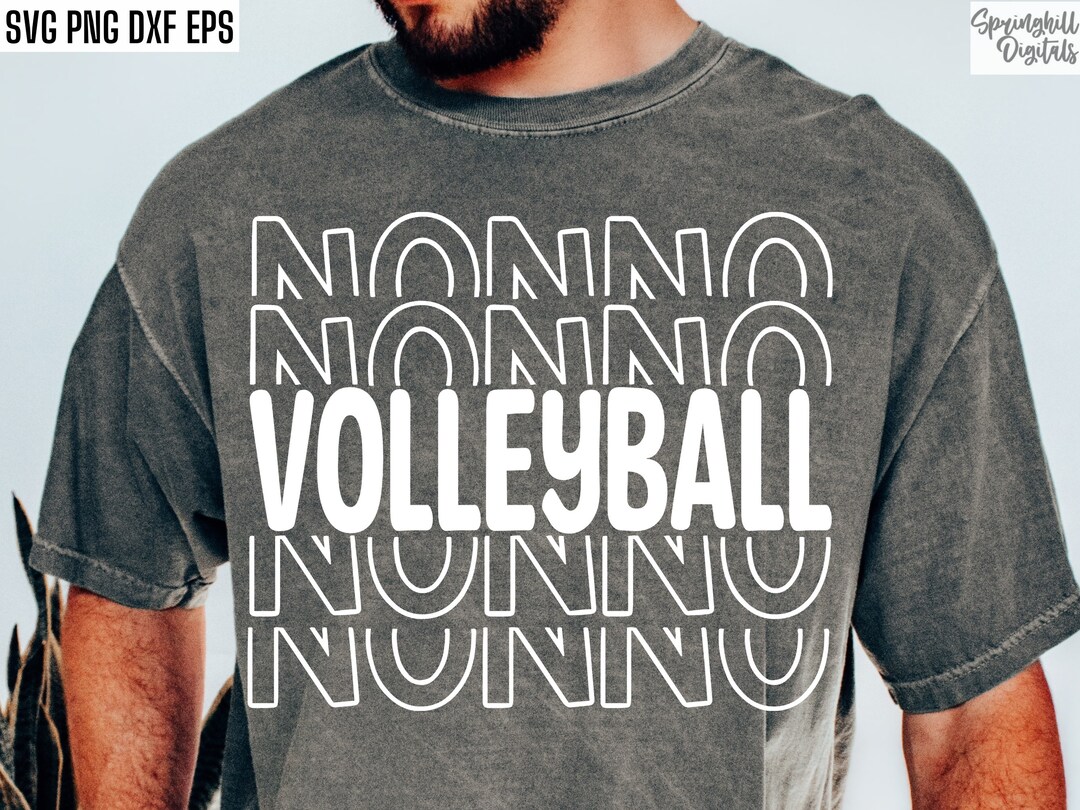 Volleyball Nonno Svg Volleyball Grandpa T-shirt Vball - Etsy