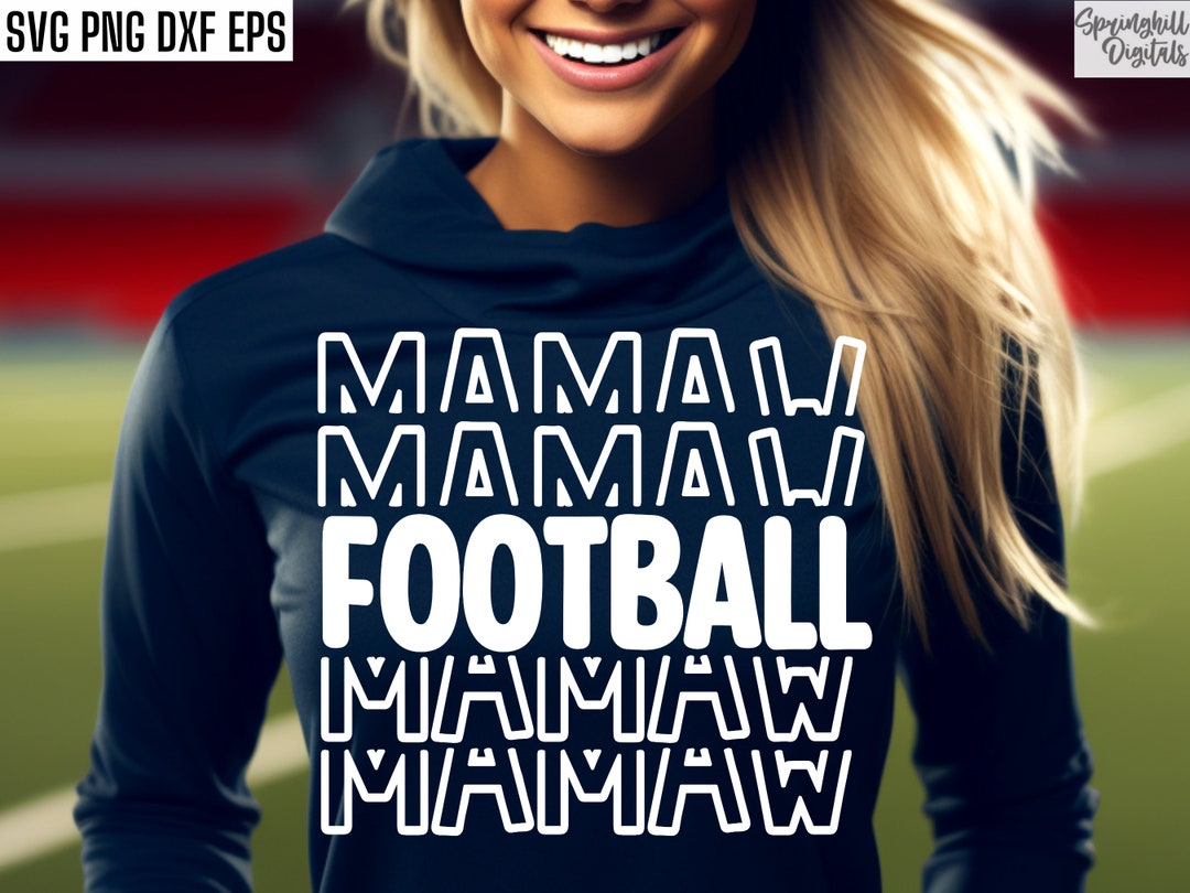 Football Mamaw Svgs, Football Grandma Pngs, Football Family T-shirt ...