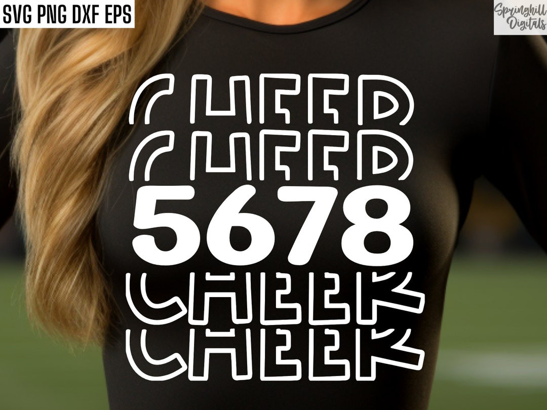 5678 Cheer Svg | Cheerleading T-shirt | Cheer Team Cut Files | Cheer ...