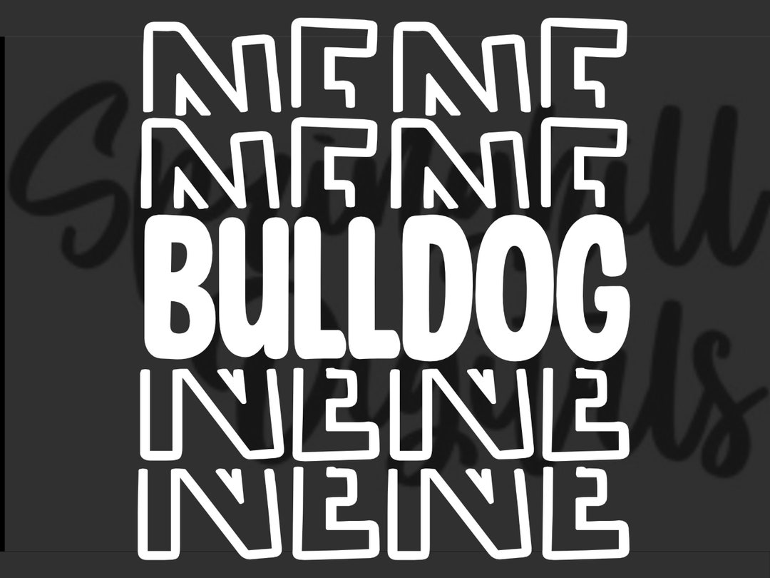 Bulldog Nene Svg, Bulldog Mascot Svgs, Grandma T-shirt Pngs, Varsity ...