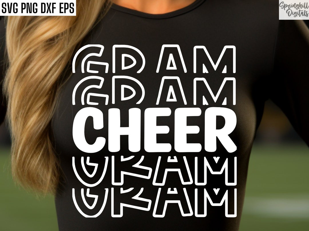 Cheer Gram Svg Cheerleading Shirt Pngs Cheer Family Cheer Grandma Svgs ...