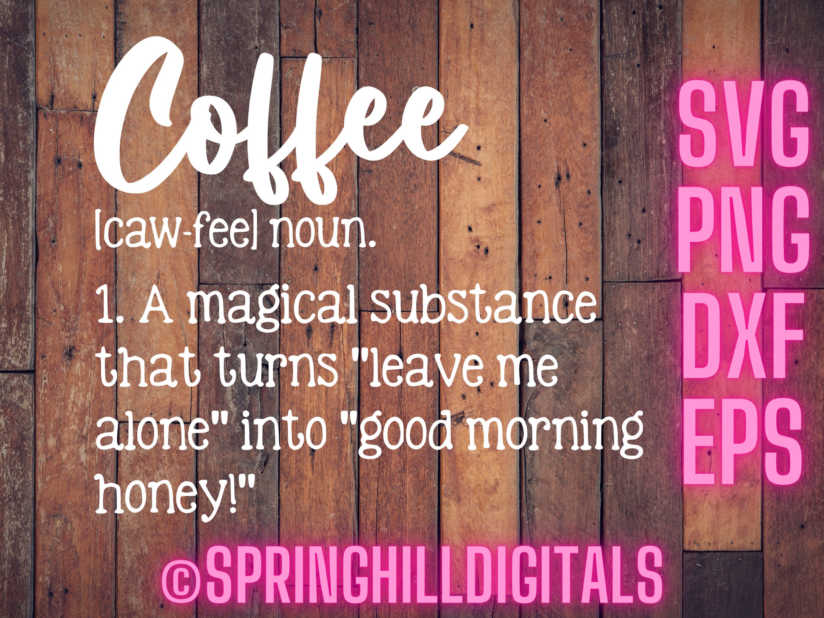 Coffee Svg Caffeine Svg Coffee Cut File Coffee Sign Svg | Etsy