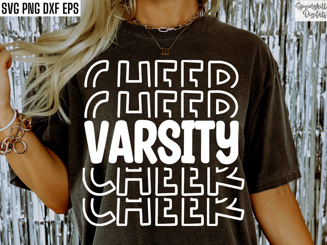 Varsity Cheer Svg | High School Cheerleading | Varsity Shirt Pngs ...