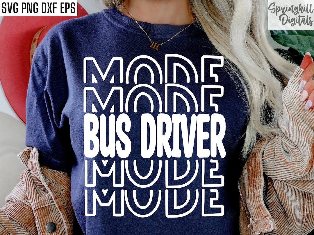 Bus Driver Mode Svg, Back to School Pngs, Transportation Dept, School ...