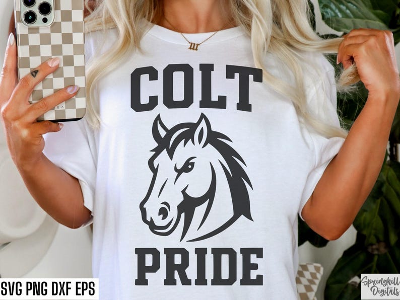 Colt Pride Png, Colt Mascot Svg, Varsity Football Svg, Game Day Svgs ...