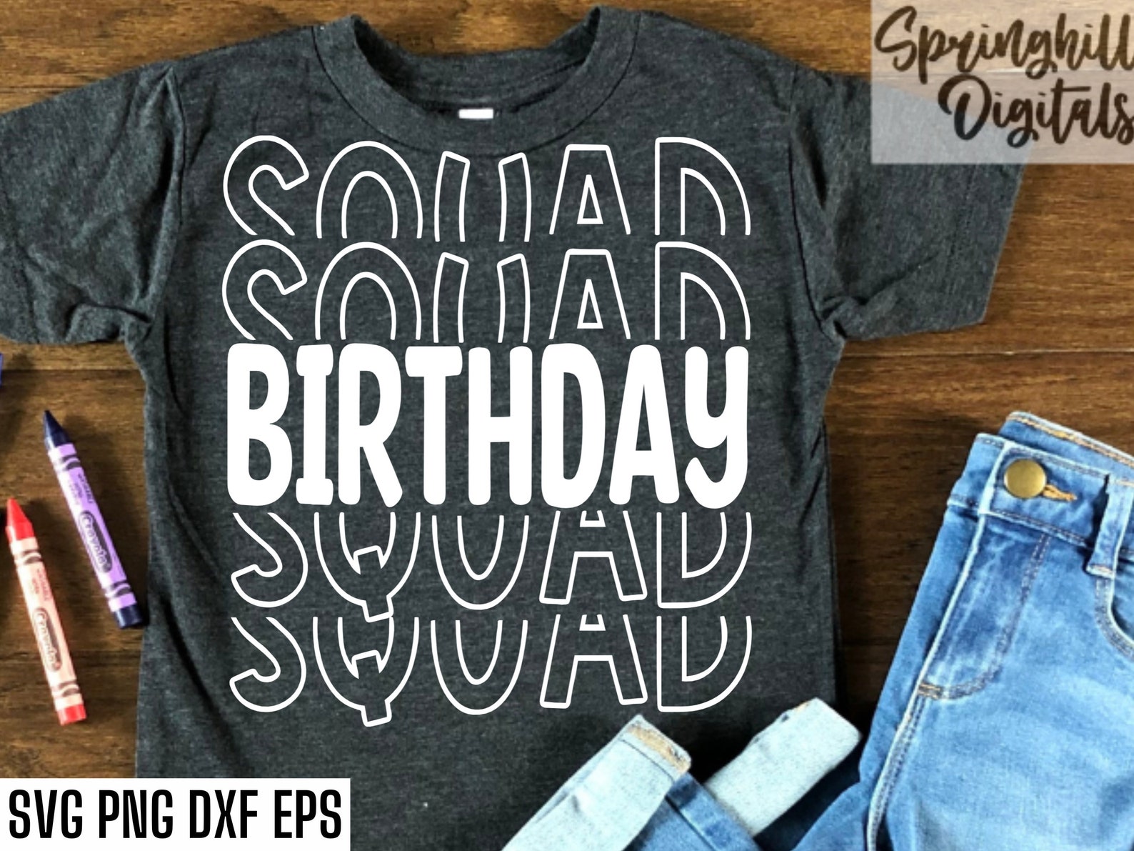 Birthday Squad Svg | Kids Birthday Party Shirt | Birthday Quote Cut ...