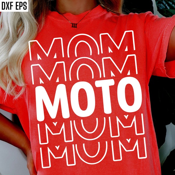 Moto Mom Svg - Etsy